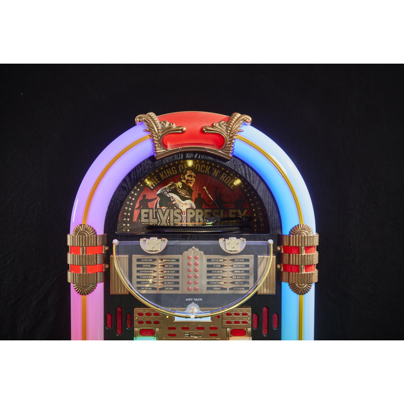 Arkrocket Audio Arkrocket x Elvis Presley SATURN V Full Size Bluetooth Vinyl Record Jukebox ...